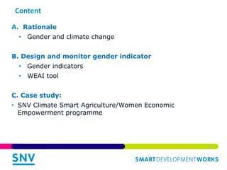 NAP Training Viet Nam - Designing and Monitoring Gender Indicators in ...