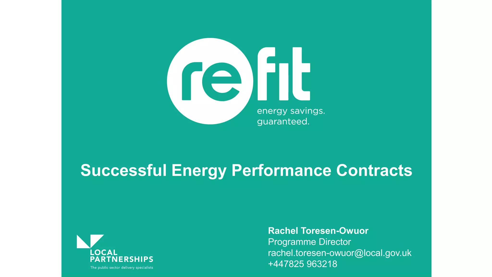 Energy Performance Contracts: successes and pitfalls | PDF