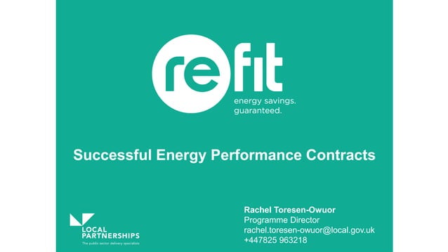 Energy Performance Contracts: successes and pitfalls | PPT