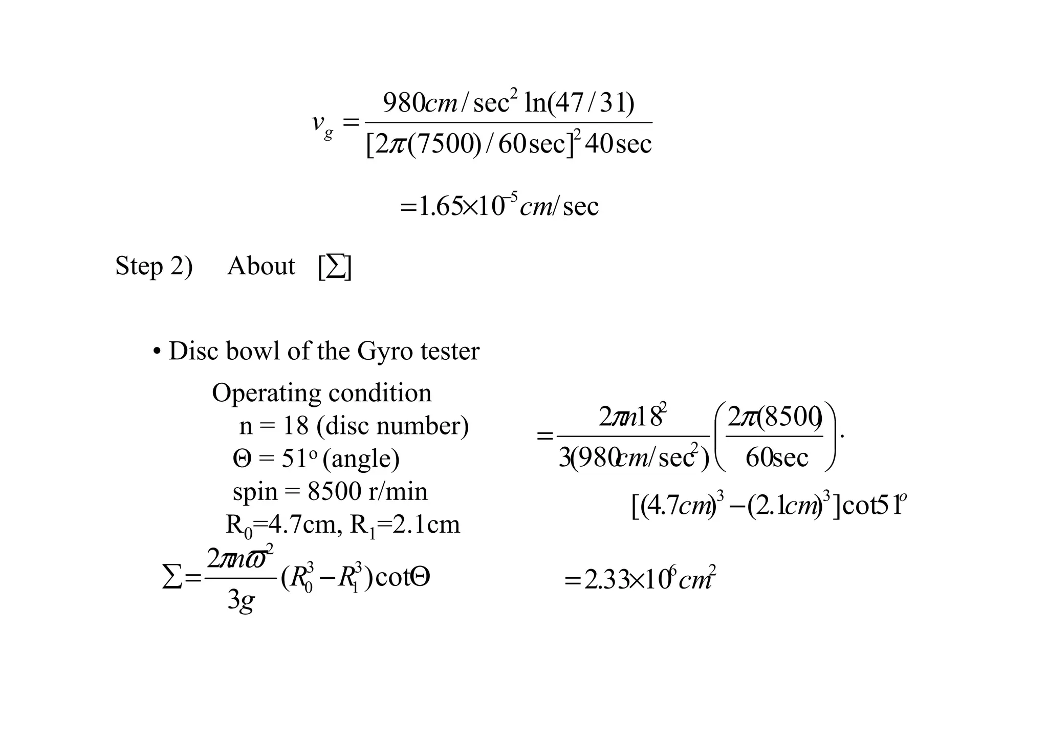 Centrifugal calculation problem solutions | PDF