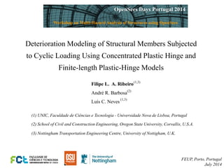 Deterioration Modelling of Structural Members Subjected to Cyclic ...