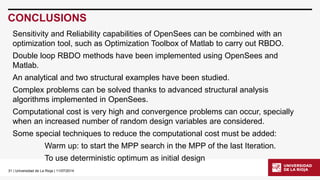 Application of OpenSees in Reliability-based Design Optimization of Structures | PDF | Computer ...