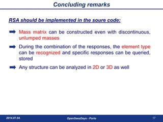 Multi Modal Response Spectrum Analysis Implemented in OpenSees | PDF