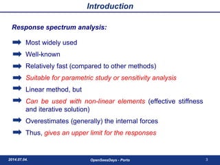Multi Modal Response Spectrum Analysis Implemented in OpenSees | PDF