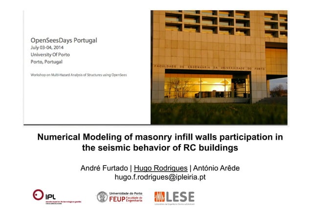 Numerical Modelling of Masonry Infill Walls Participation in the Seismic Behaviour of RC ...