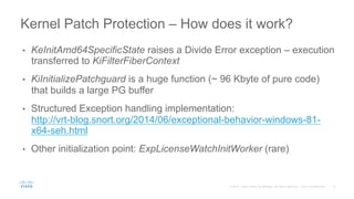 NSC #2 - D2 01 - Andrea Allievi - Windows 8.1 Patch Protections | PPT
