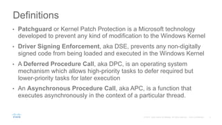 NSC #2 - D2 01 - Andrea Allievi - Windows 8.1 Patch Protections | PPT