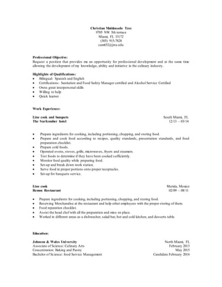 resume update | DOCX