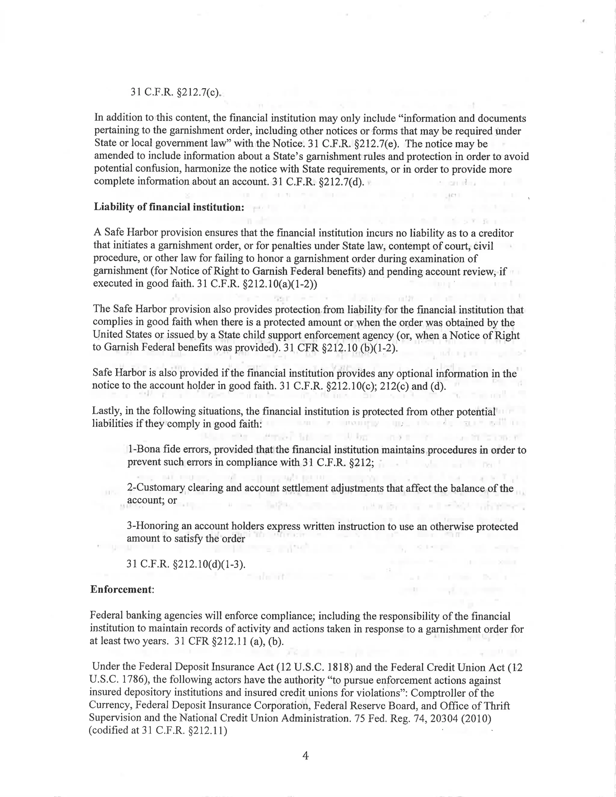 Garnishment Handout Sample | PDF