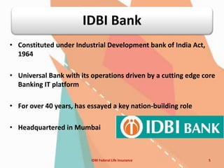 IDBI Federal Life insurance SIP presentation | PPT
