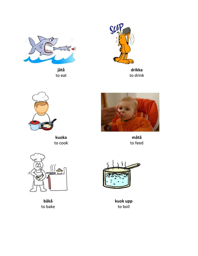 Elfdalian food vocabulary - English | PDF