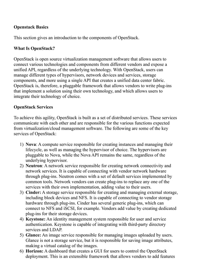 Openstack_administration | PDF | Cloud Computing | Internet