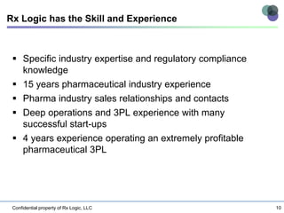 RxLogic Pitch Deck 112216 | PDF | Logistics and Transportation Industry ...