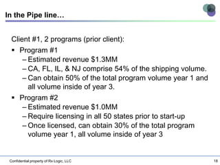 RxLogic Pitch Deck 112216 | PDF | Logistics and Transportation Industry ...
