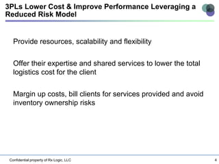 RxLogic Pitch Deck 112216 | PDF | Logistics and Transportation Industry ...