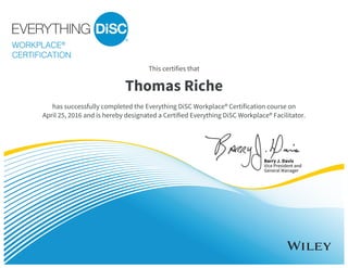 DiSC Certificate | PPT
