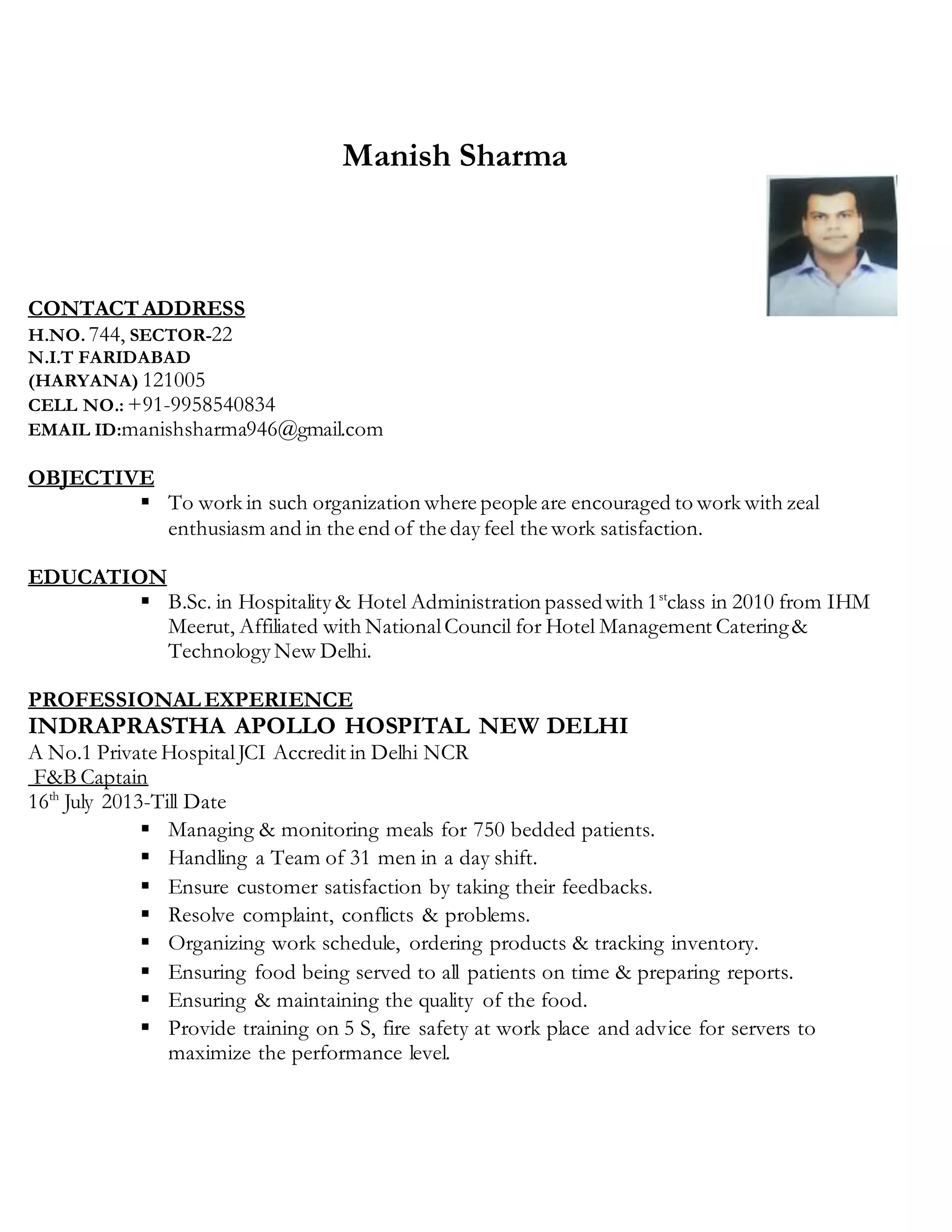 Updated Manish CV | DOCX | Business and Finance