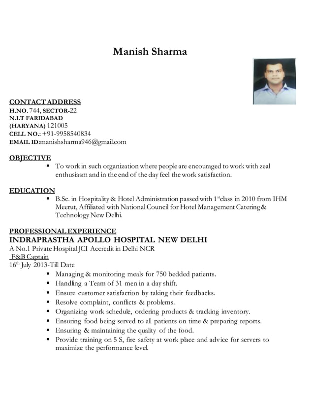 Updated Manish CV | DOCX | Business and Finance
