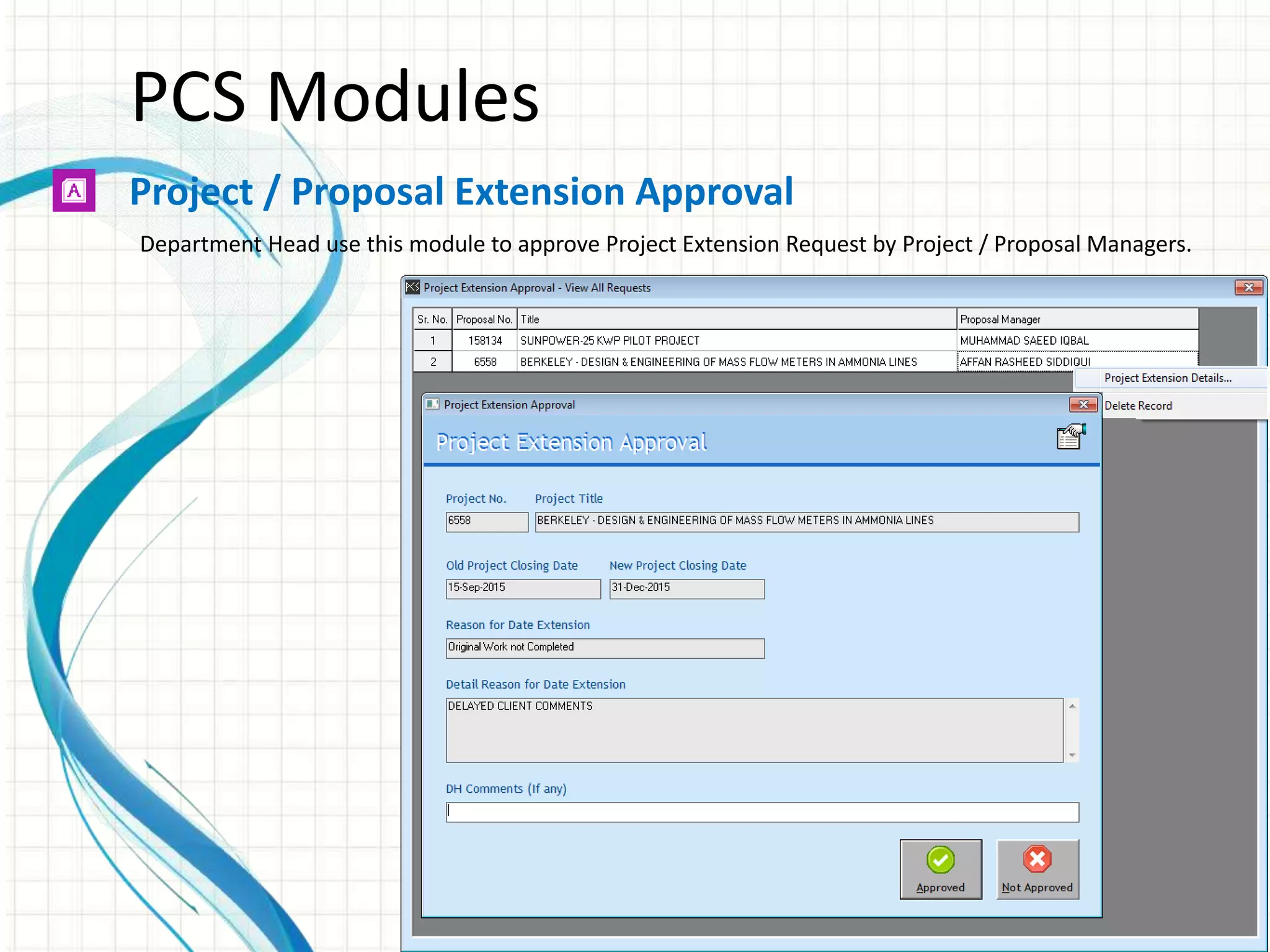 Project Control System | PPSX