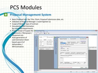 Project Control System | PPSX