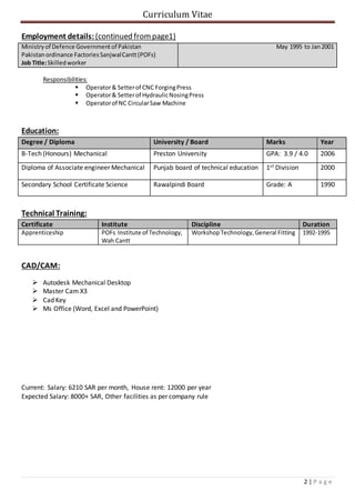 IBRAR AHMAD CV updated 2016 | DOCX