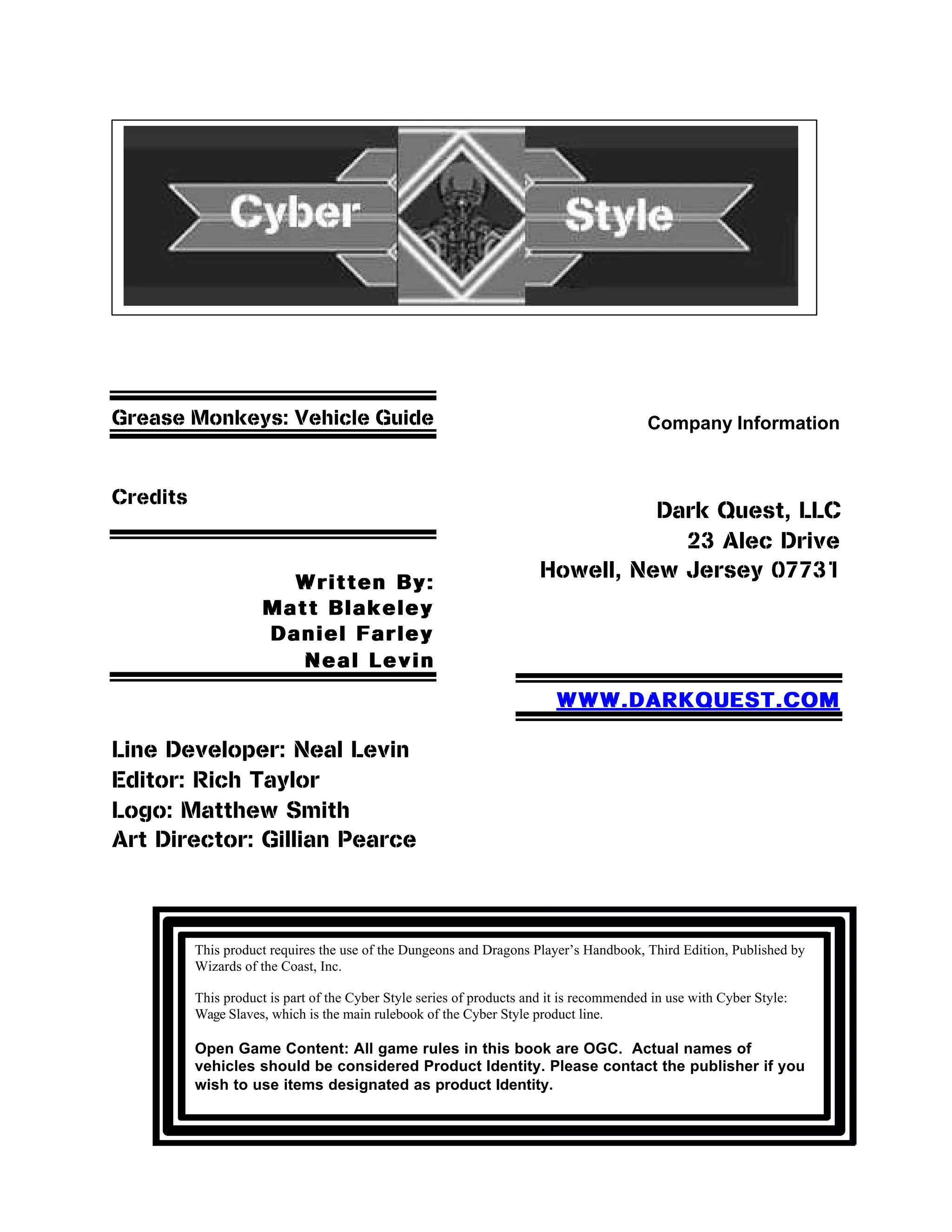 modern grease monkey's vehicle guide | PDF