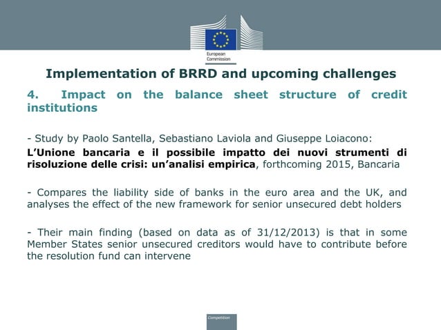 A new European framework for resolution cases: the BRRD | PDF ...