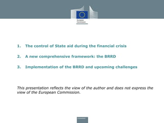A new European framework for resolution cases: the BRRD | PDF