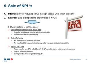 Non Performing Loans (NPL‘s) – how to handle and optimize | PDF