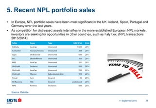 Non Performing Loans (NPL‘s) – how to handle and optimize | PDF
