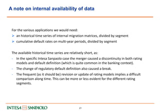 Transition matrices and PD’s term structure - Anna Cornaglia | PPTX