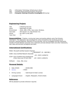 Network System Engineer (updated) , Resume | PDF
