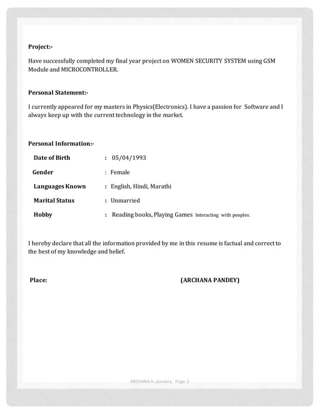 ARCHANA resume | DOCX