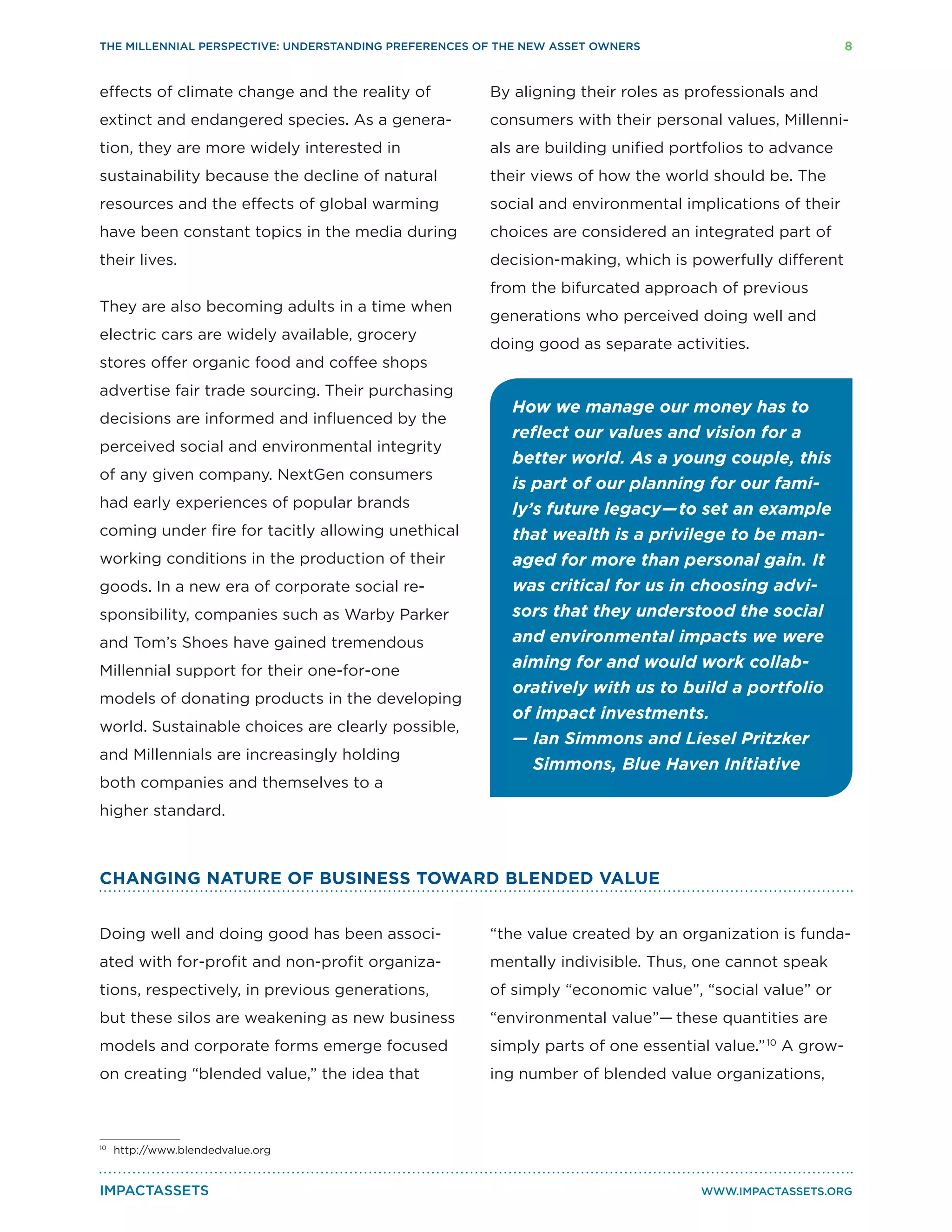 The Millennial Perspective-IssueBrief | PDF