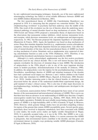 Early History of ADHD | PDF