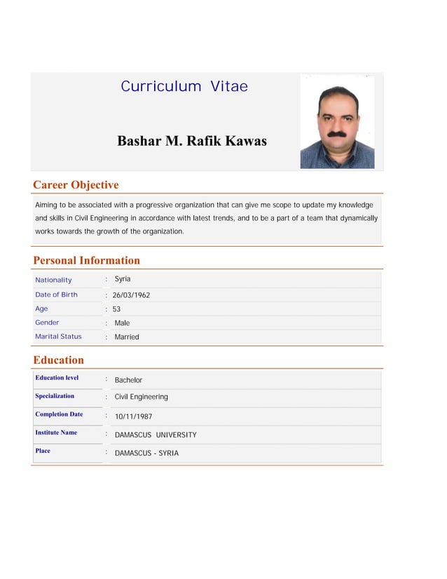 MyCV-SC REV-02 | PDF