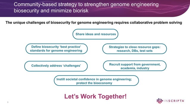 Biosecurity Challenges in the Genome Engineering Space – Beth Vitalis | PPT