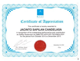 Certificate of Appreciation | PPT