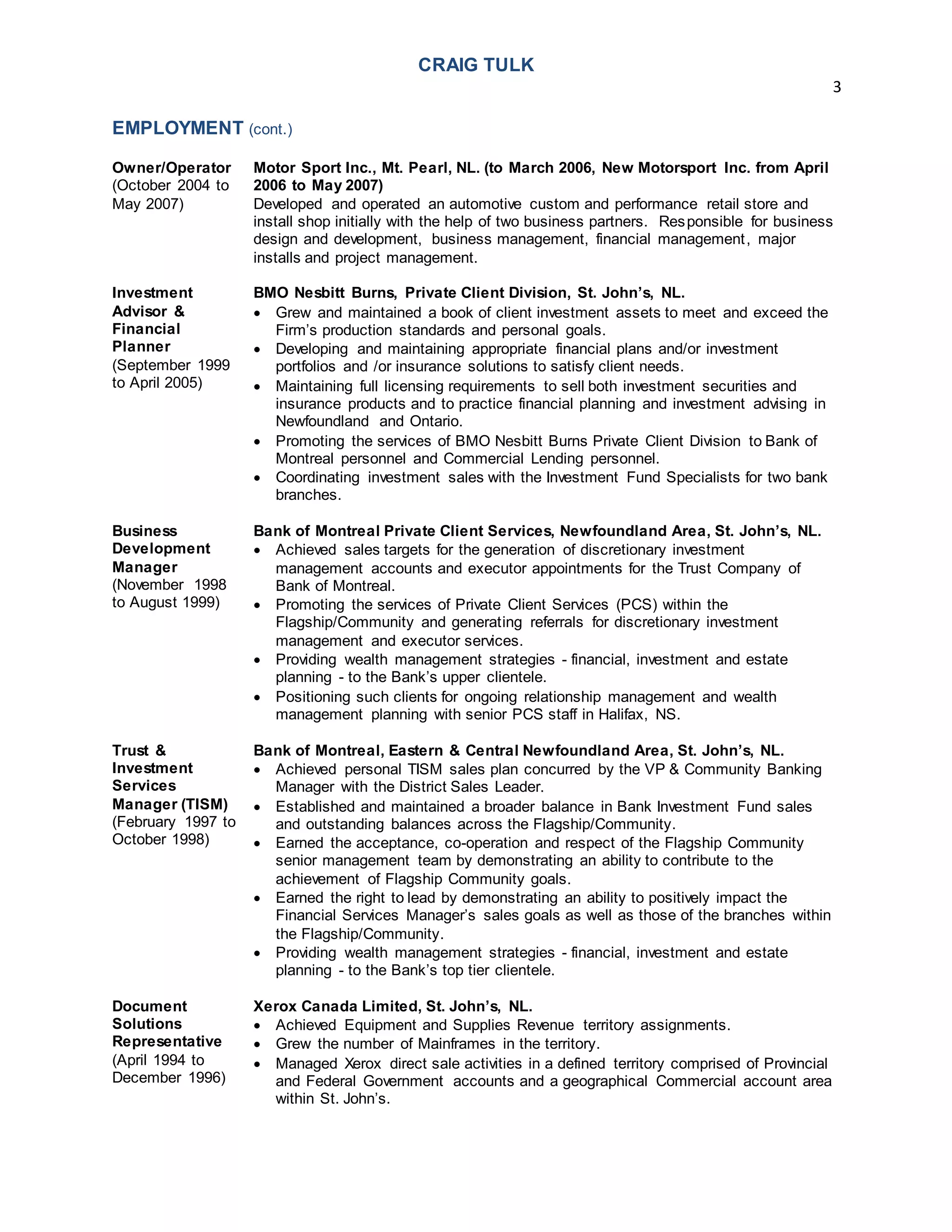 CraigTulk_Current Resume2016 | DOCX