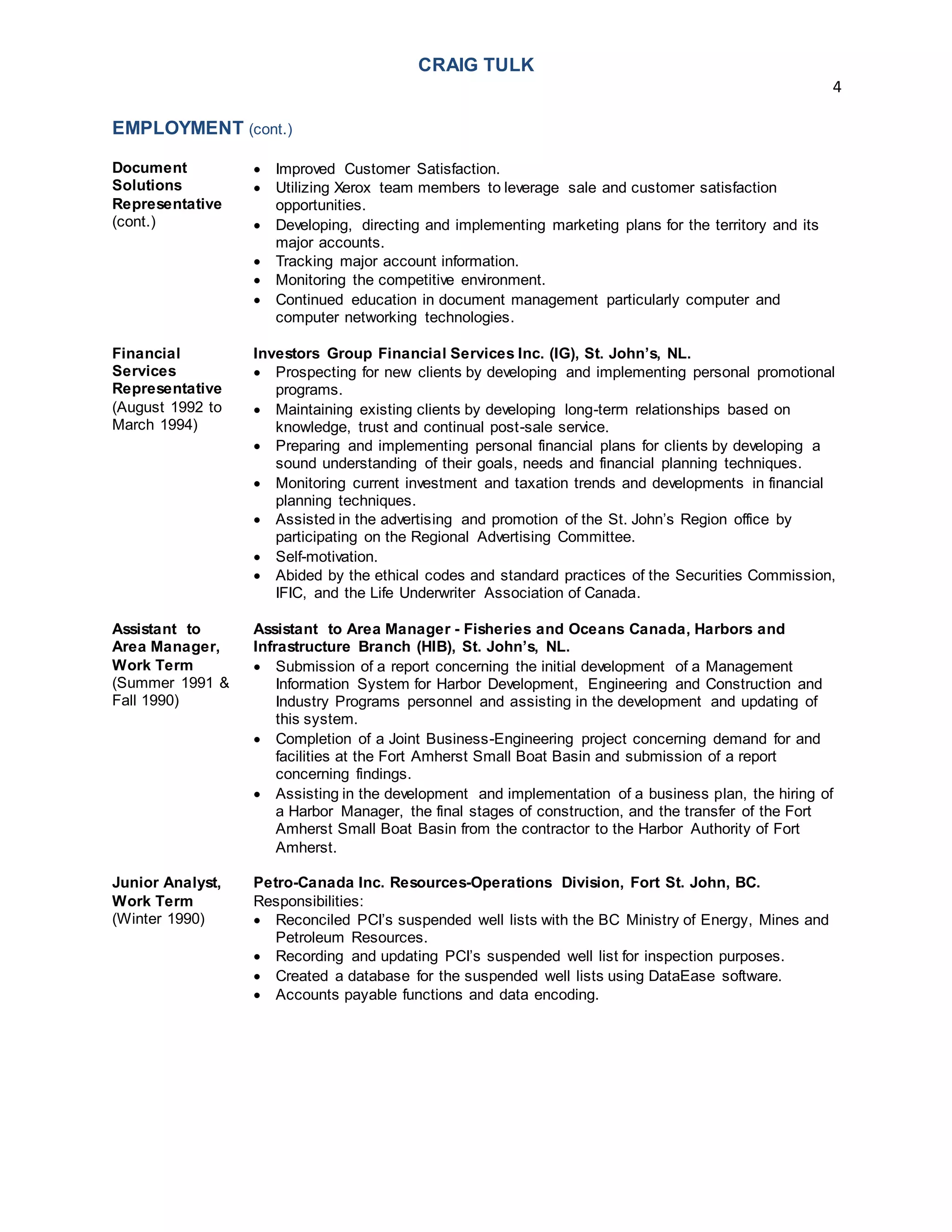CraigTulk_Current Resume2016 | DOCX