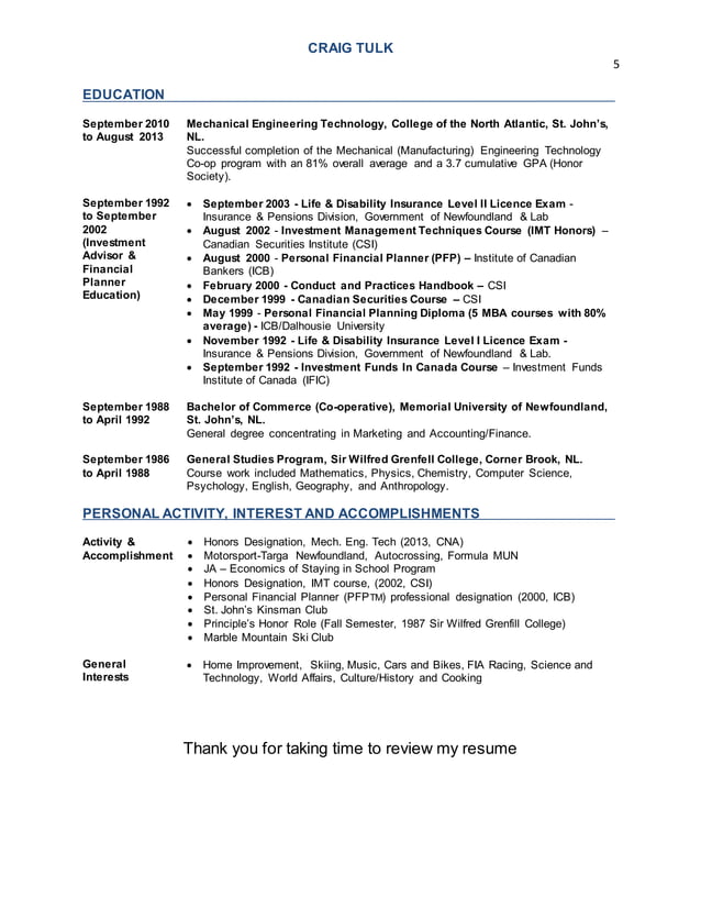 CraigTulk_Current Resume2016 | PDF