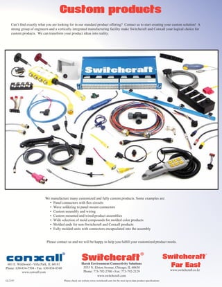 Switchcraft Conxall Brochure | PDF