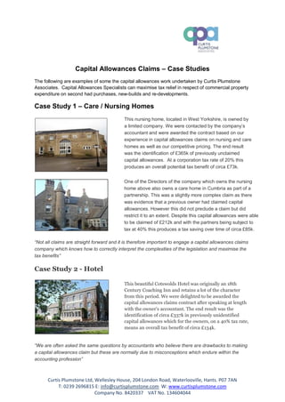 CPA Case Studies | PDF
