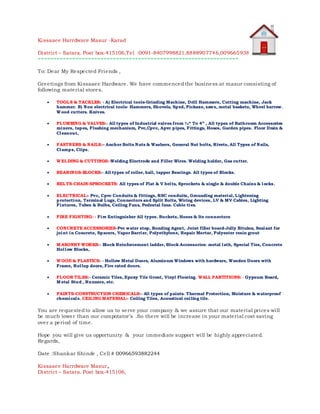Introduction Letter | DOCX