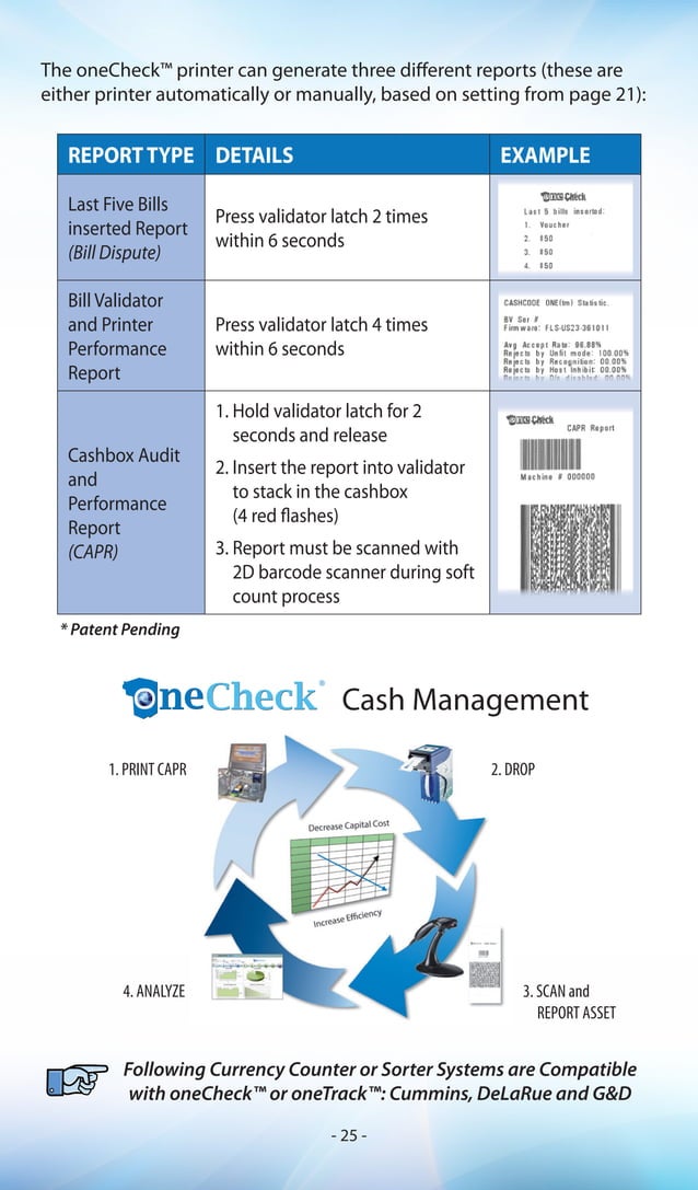 CashCodeone_QuickReferenceGuide | PDF