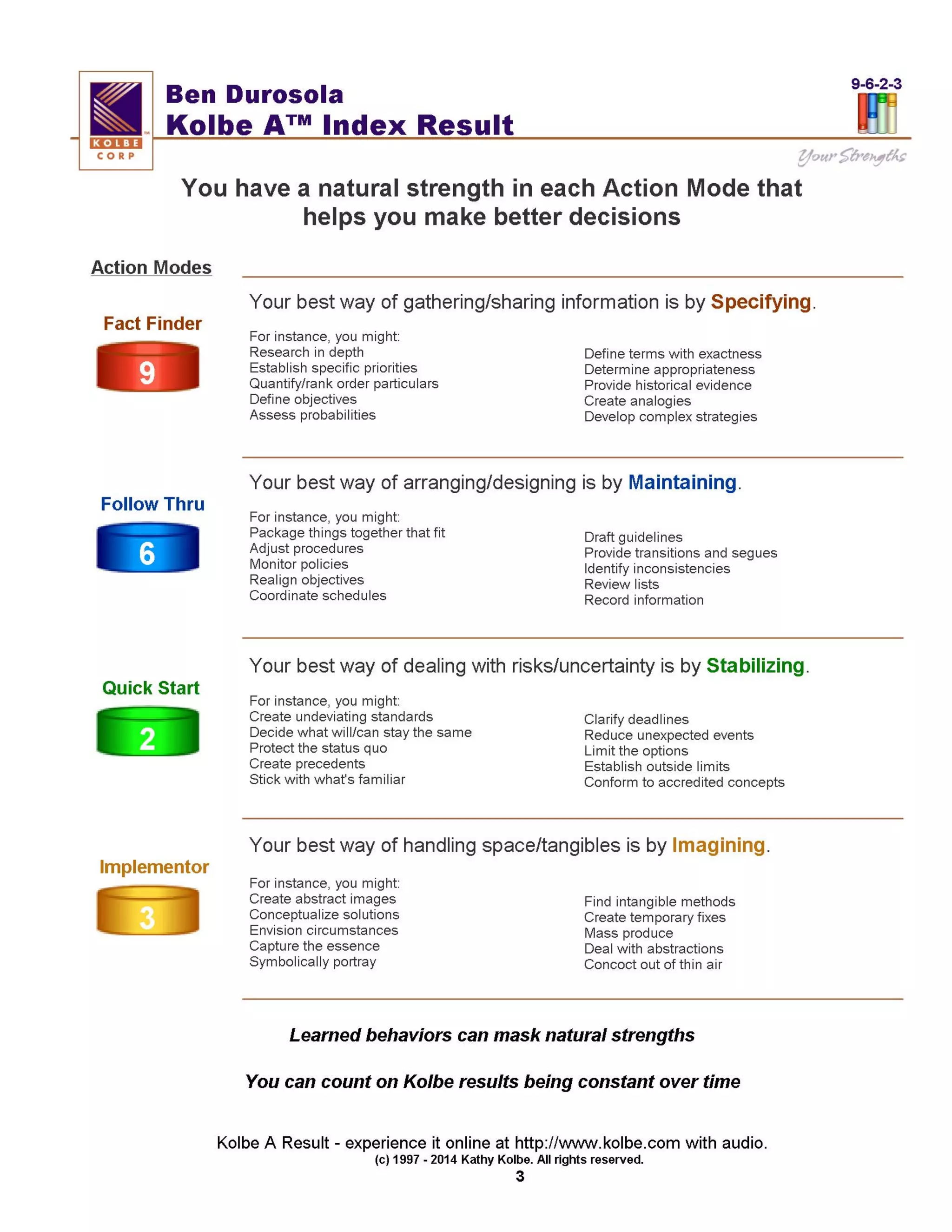 Personality Profile | PDF