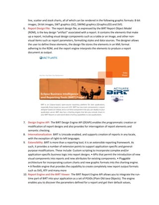 10 things to know about BIRT | PDF | Computing | Technology & Computing
