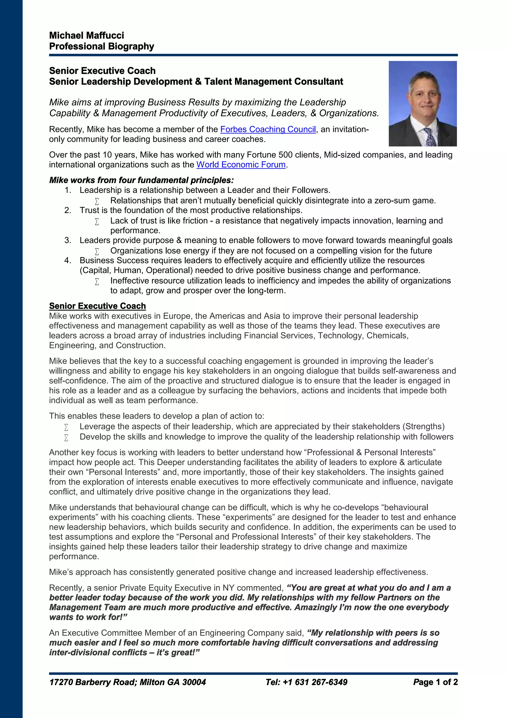 MMaffucci Bio | PDF