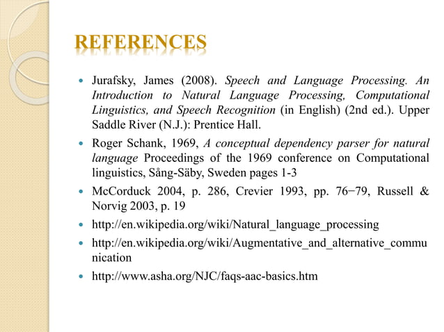 Natural Language Processing In Alternative And Augmentative Communication Ppt