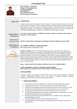 RIJO GEORGE CV | PDF